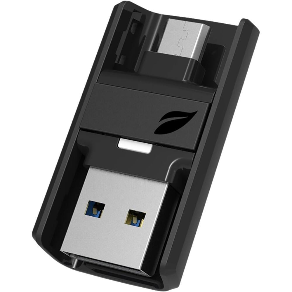 Best Buy: Leef Bridge Mobile 32GB USB 3.0 Flash Drive Black on black ...