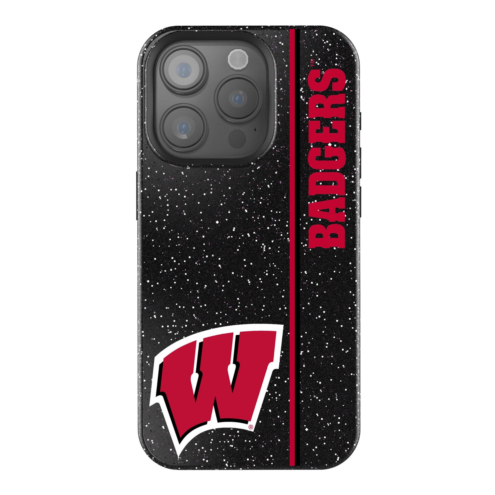 Keyscaper NCAA Wisconsin Badgers iPhone Bling Case 15 Pro Max Black ...