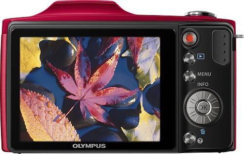 Best Buy: Olympus SZ-12 14.0-Megapixel Digital Camera Red V102081RU000