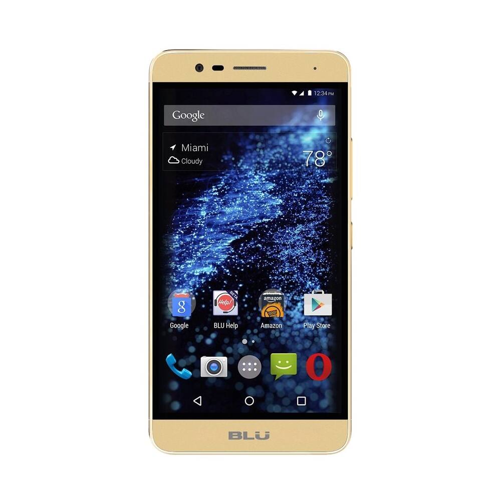 BLU Studio ONE 4G LTE with 16GB Memory Cell Phone (Unlocked) Solid gold ...