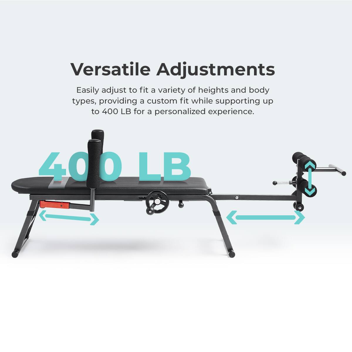 Sunny Health & Fitness Inversion Traction & Stretch Decompression Table ...