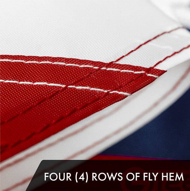 FOUR (4) ROWS OF FLY HEM