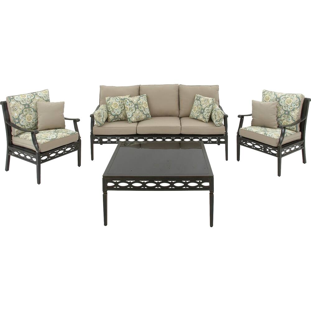 Best Buy: Hanover Cortez Patio Set (4-Piece) Tan CORTEZ4PC