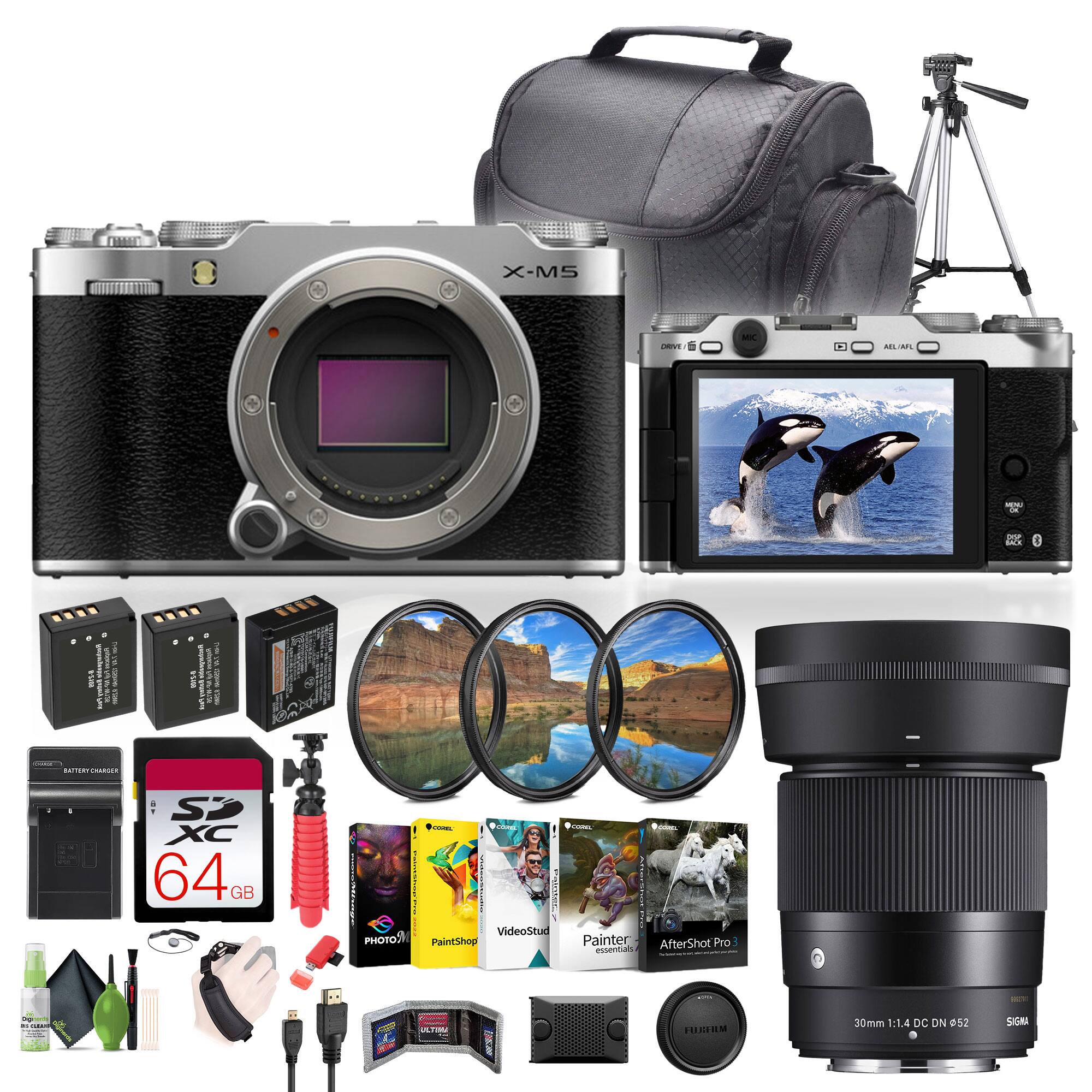 Bundle Fujifilm X M5 Mirrorless Camera Body +Sigma 30mm f/1.4 DC ...