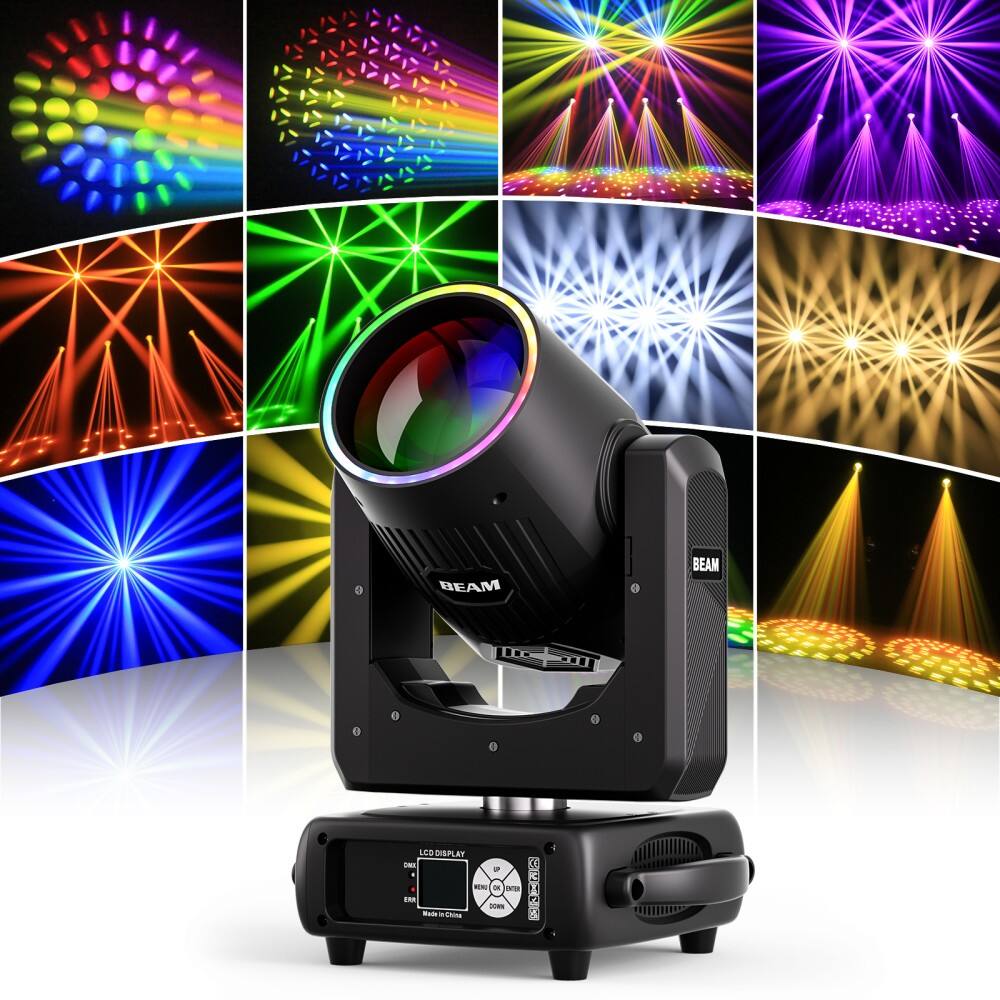 UKing 350W LED Moving Head Light 48 Prism Gobo Beam Stage Spot Lighting ...