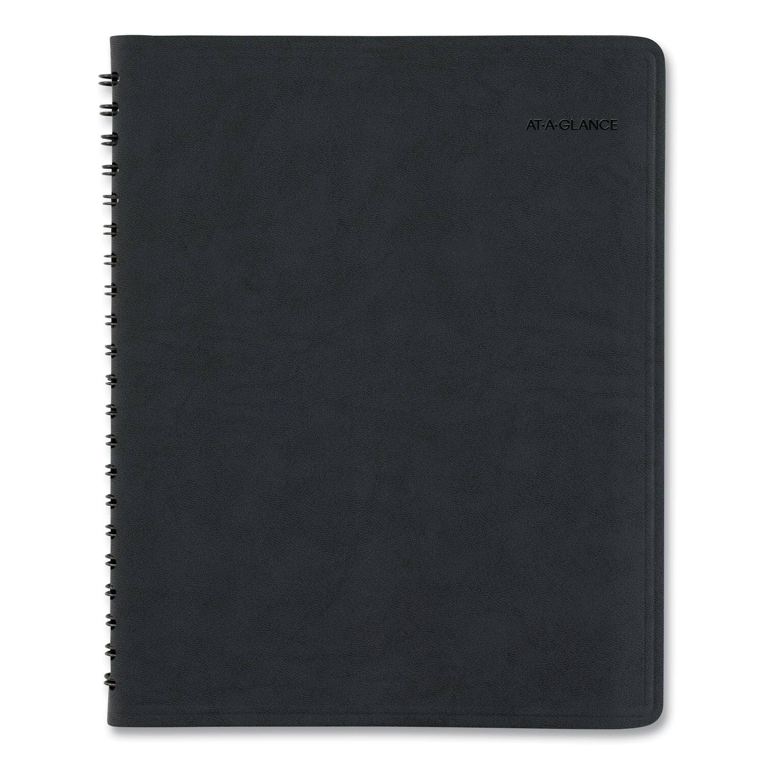 AT A GLANCE The Action Planner Weekly Appointment Book 11 x 8 Black ...