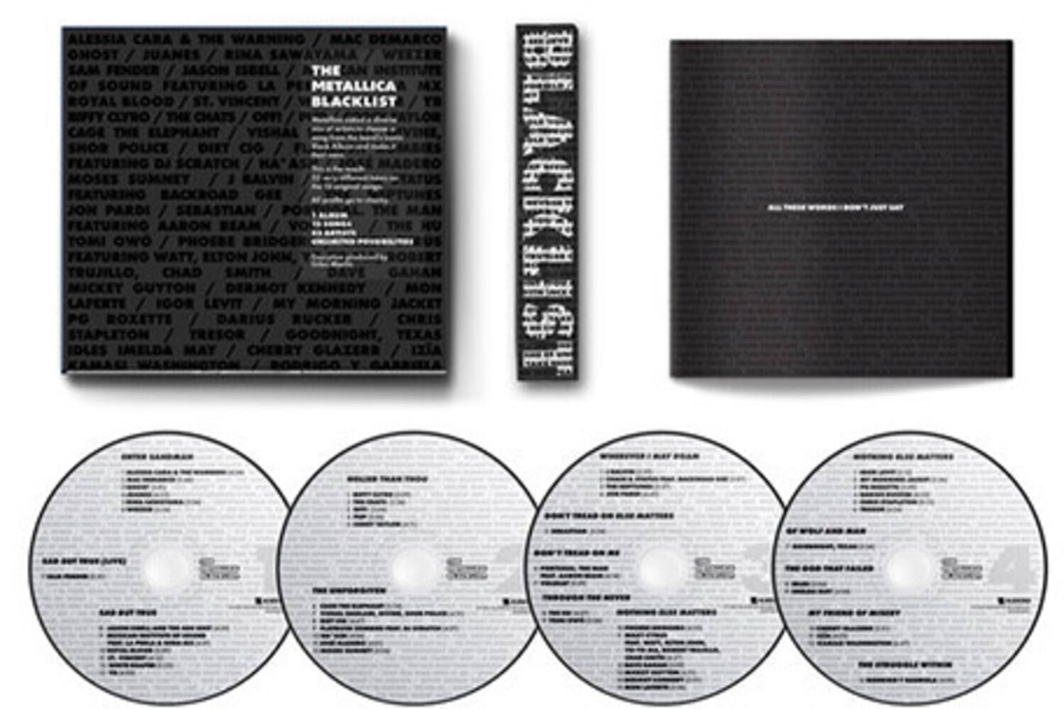 Metallica and Various Artists The Metallica Blacklist (4CD) COMPACT ...
