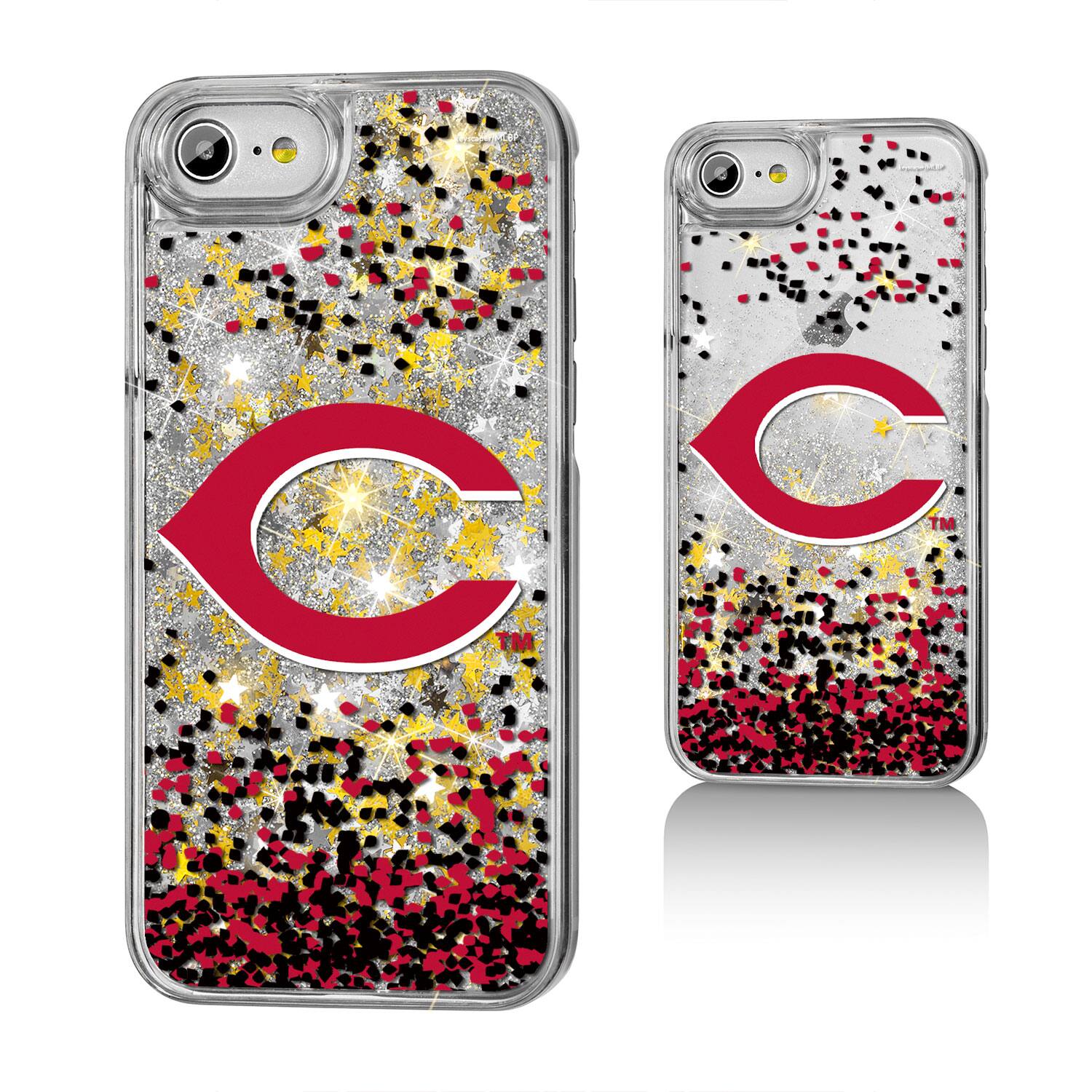 Keyscaper MLB Cincinnati Reds iPhone 6/6s/7/8 Sparkle Logo Gold Glitter ...