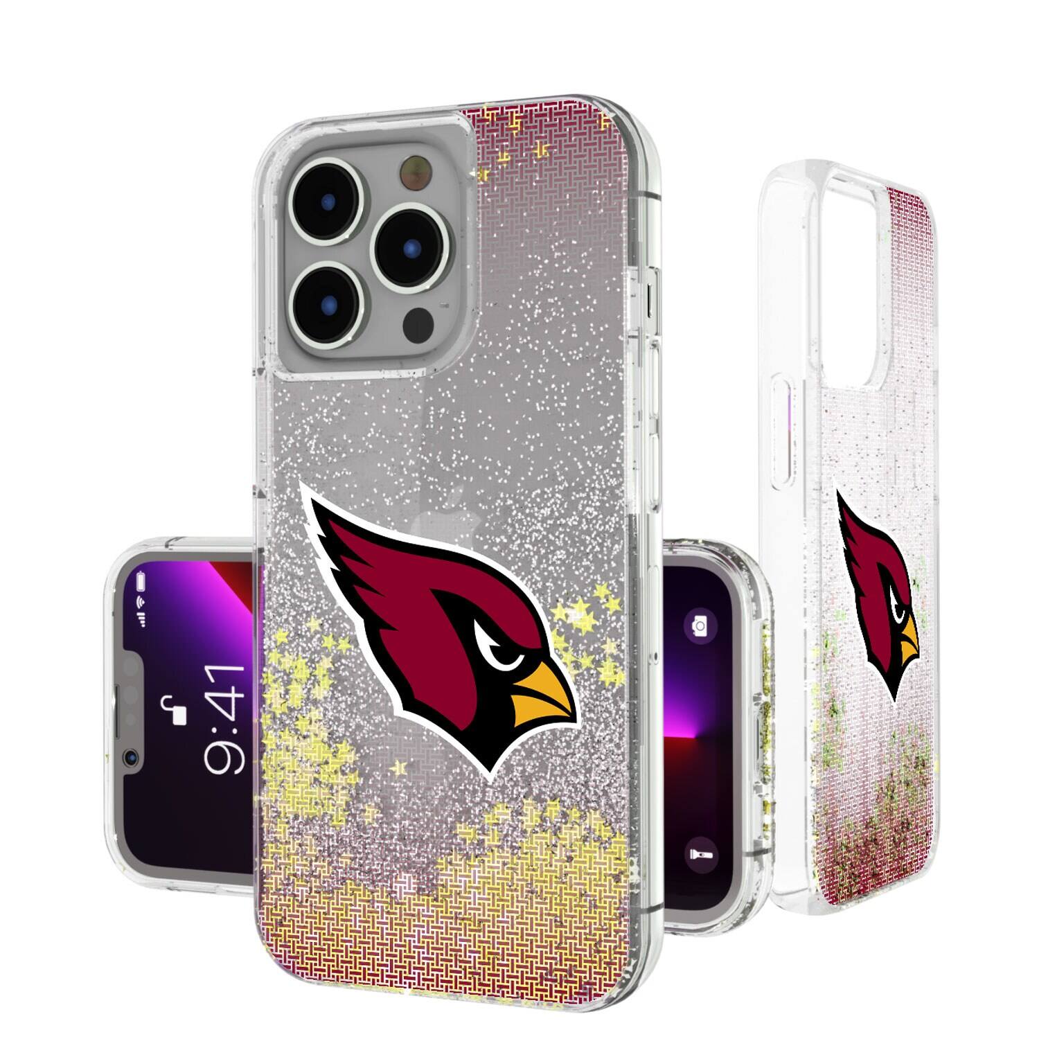 Keyscaper NFL Arizona Cardinals Linen Logo iPhone Glitter Case 16 Pro ...