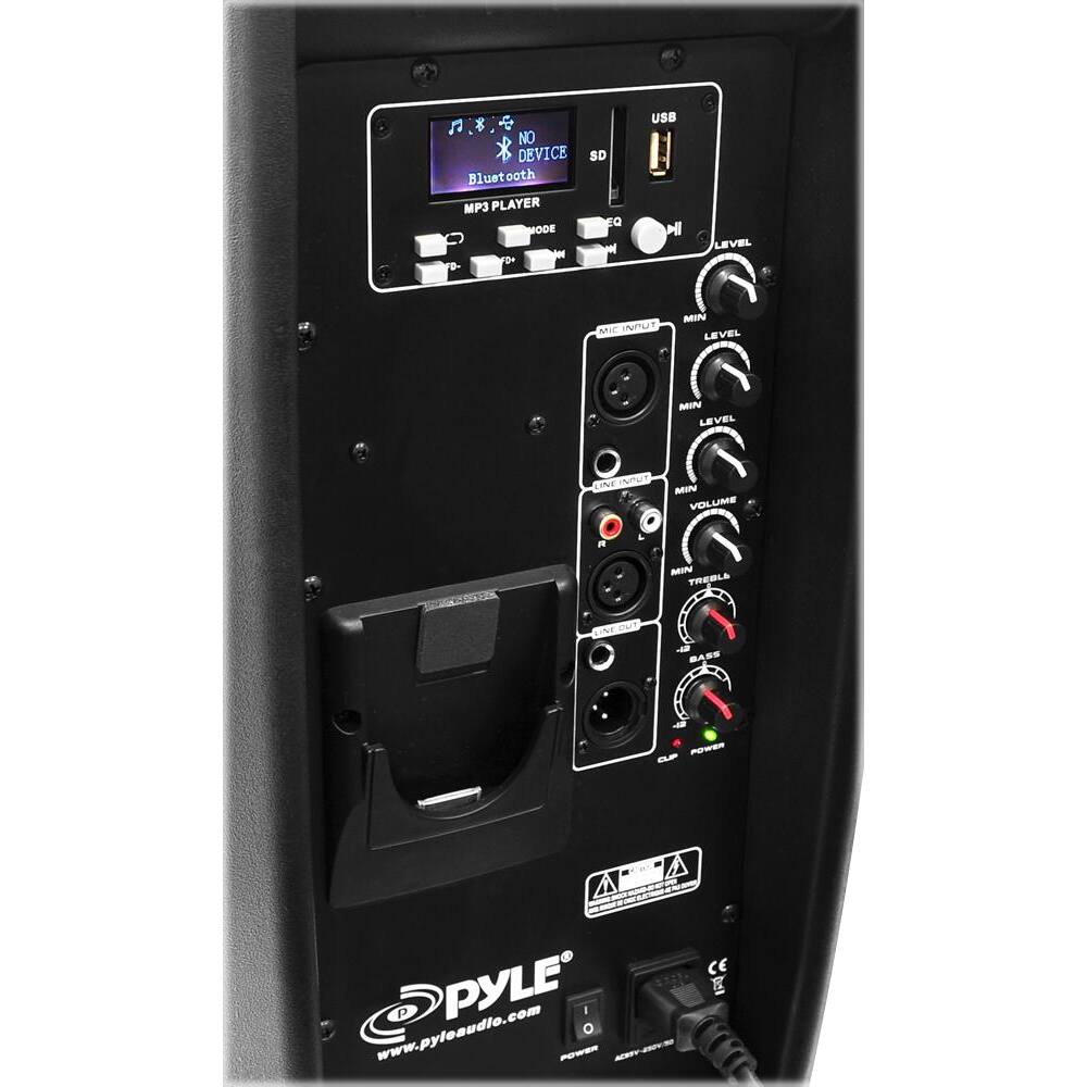 Best Buy: PYLE Pro Bluetooth 1200 Watt 12'' PA Loudspeaker System Black ...