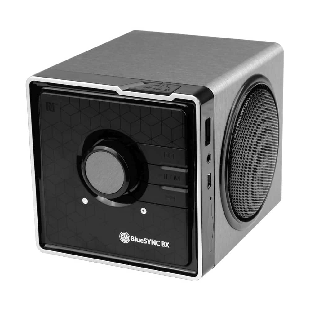 GOgroove Portable Bluetooth Speaker Sleek silver,Glossy black ...