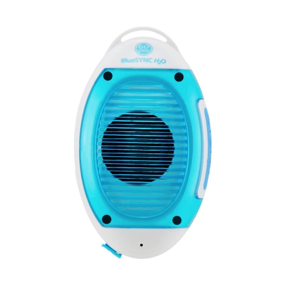 Best Buy: GOgroove Portable Bluetooth Speaker White,Blue GGBSH2O100WTEW