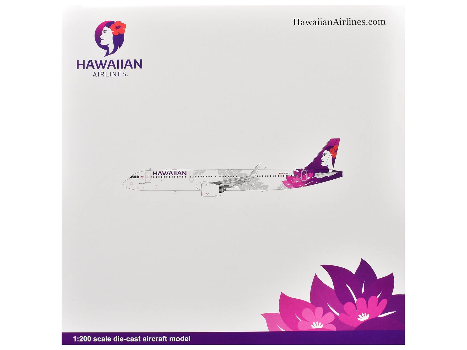 GeminiJets Airbus A321neo Commercial Aircraft Hawaiian Airlines (N208HA ...