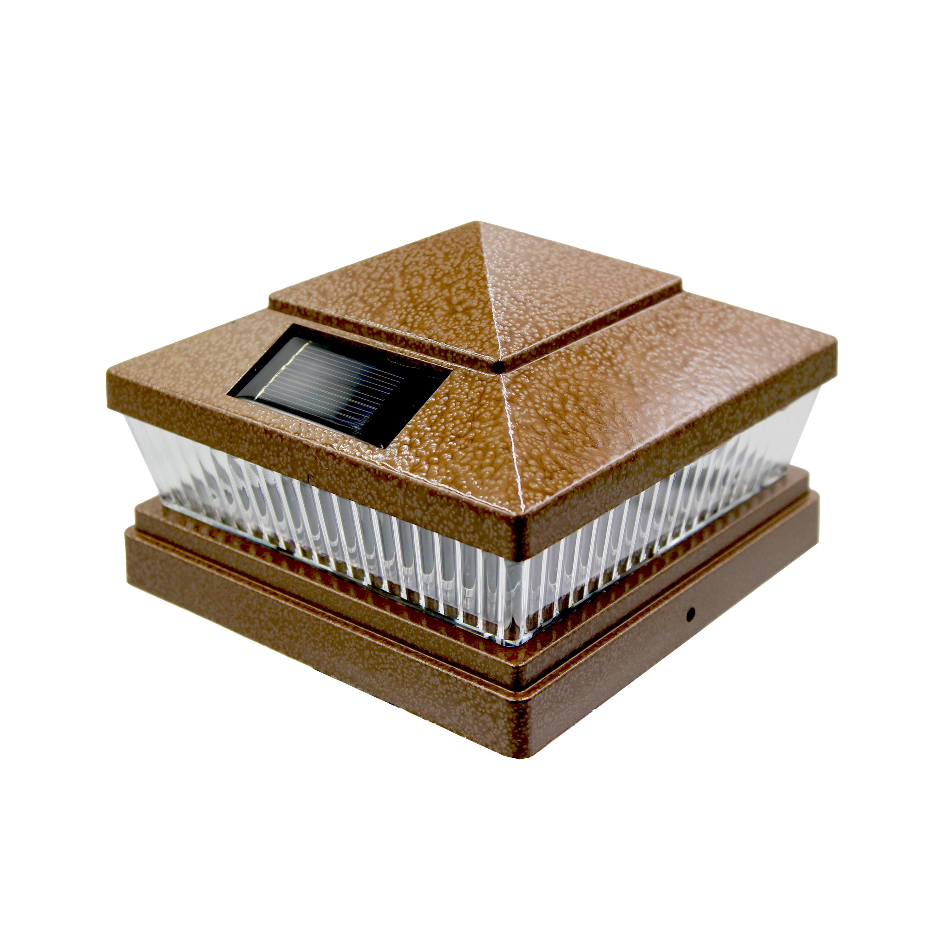 FC Design Bronze Solar Post Light 5 Ultra Bright LED 78 Lumen Fit 5x5 ...