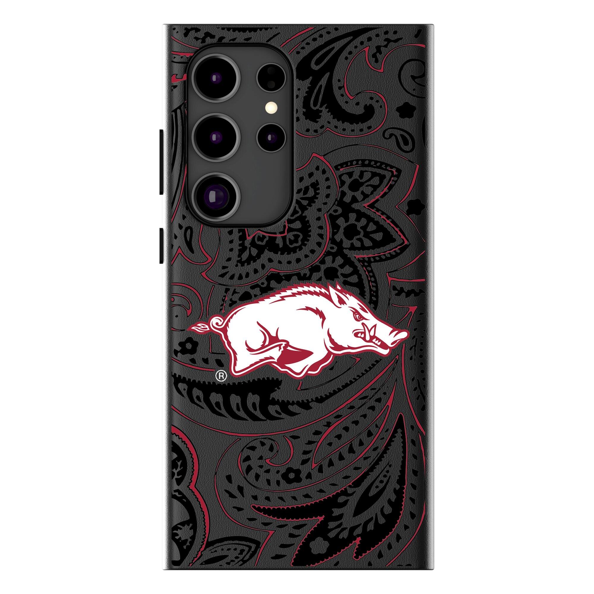 Keyscaper NCAA Arkansas Razorbacks Paisley Galaxy Magnetic Bump Case S24 Black 203123626 - Best Buy