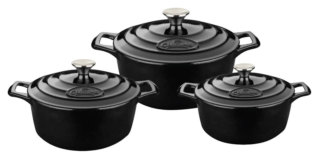 Best Buy: La Cuisine Marcus Notley 6-Piece Cookware Set Black LC 2440