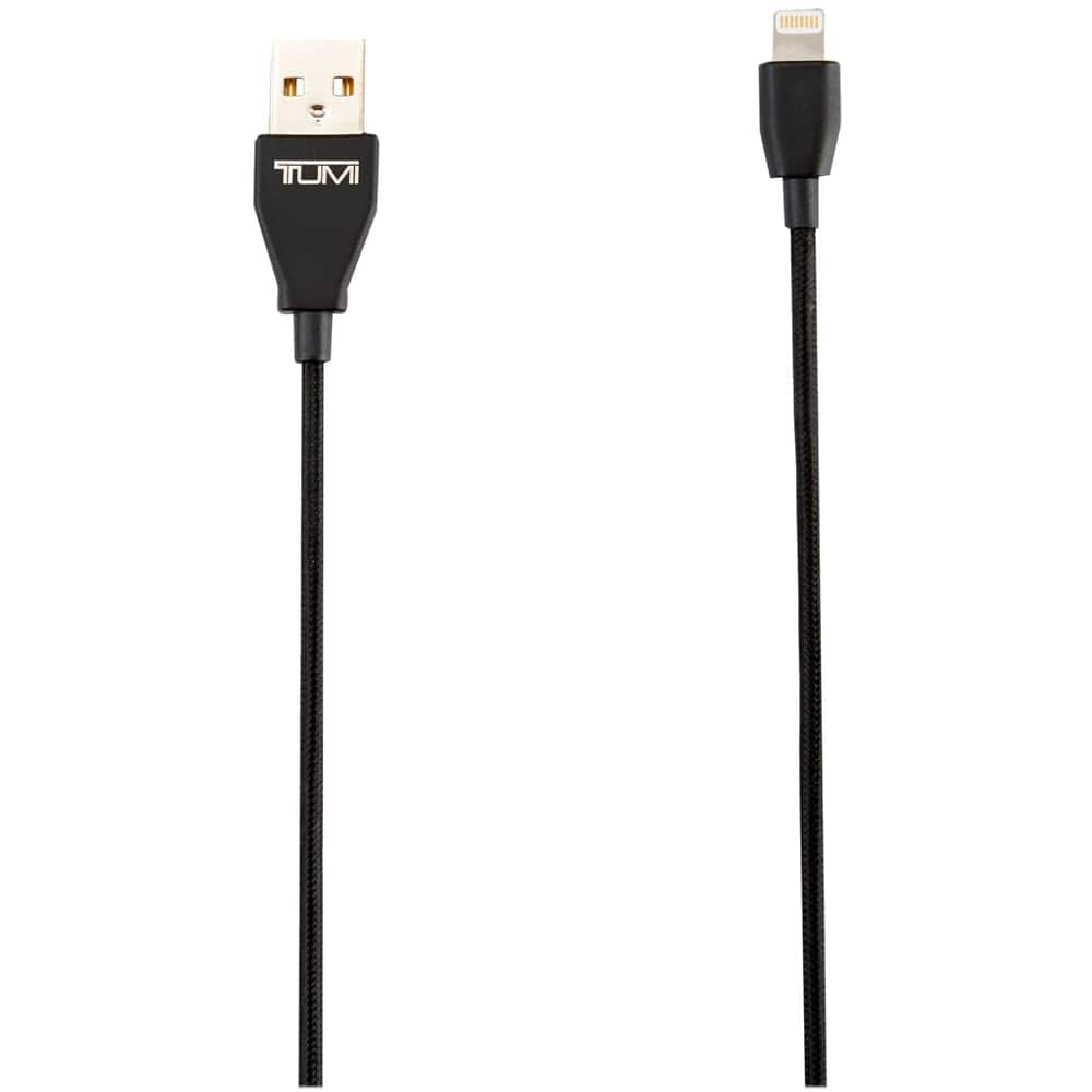 Best Buy: TUMI 4' iPad/iPhone/iPod Audio Cable Black metallic 0114405DM