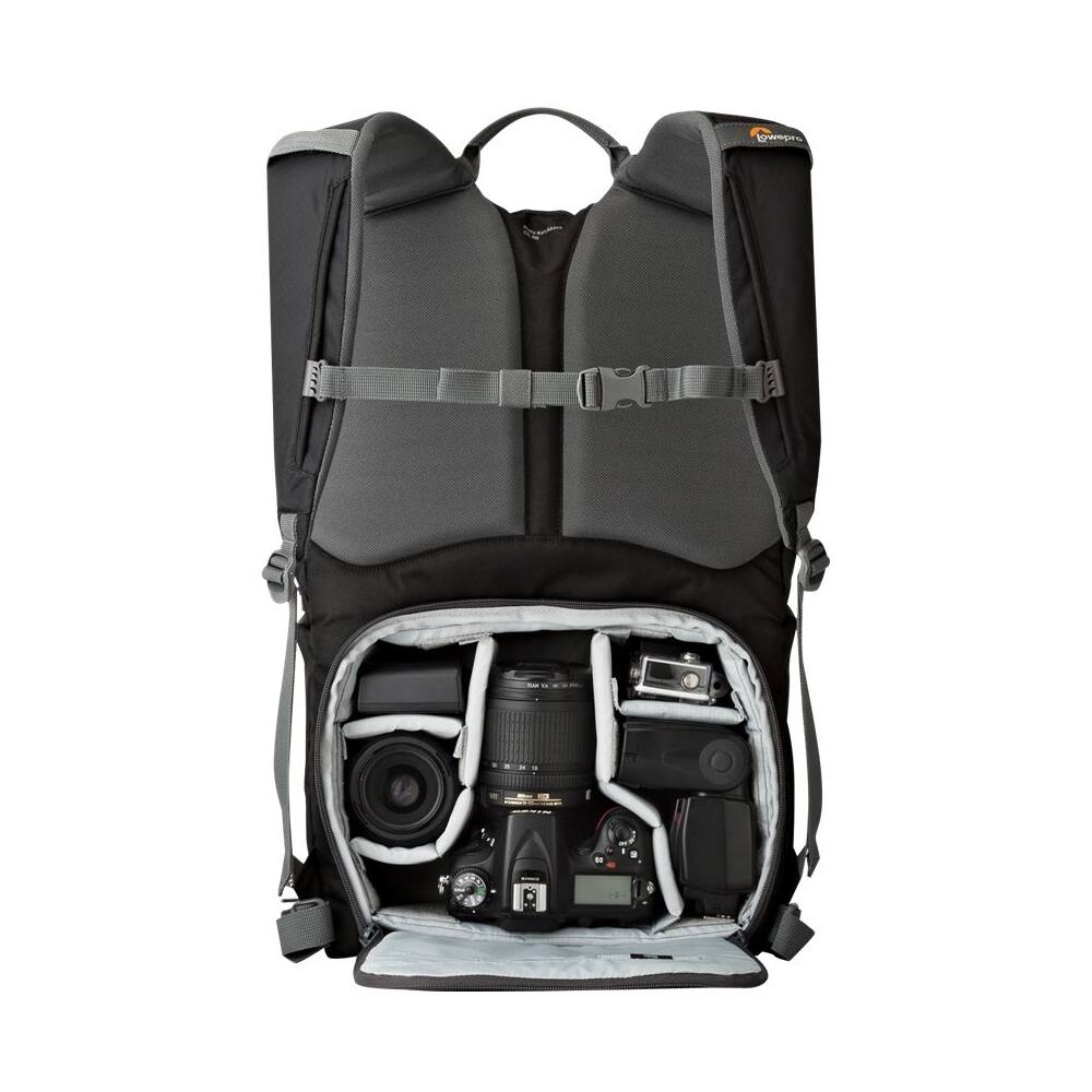 Best Buy: Lowepro Hatchback Camera Backpack Gray, Black LP36957