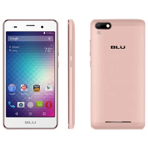 Best Buy: BLU Dash X2 with 8GB Memory Cell Phone (Unlocked) Rose Gold ...