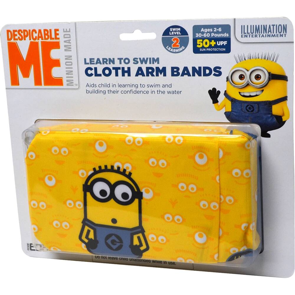 Edge Minions Despicable Me Learn to Swim Cloth Arm Bands Yellow ...