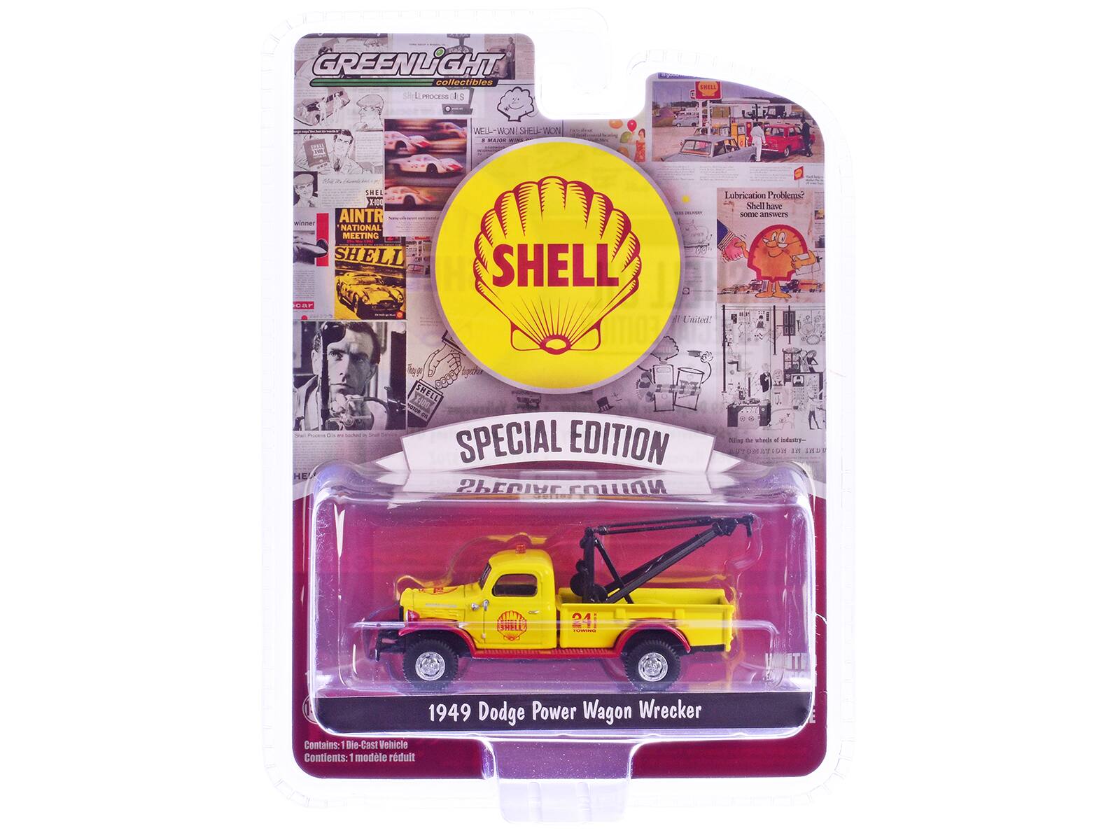 Greenlight 1949 Dodge Power Wagon Wrecker Tow Truck "Shell Oil" "Shell ...