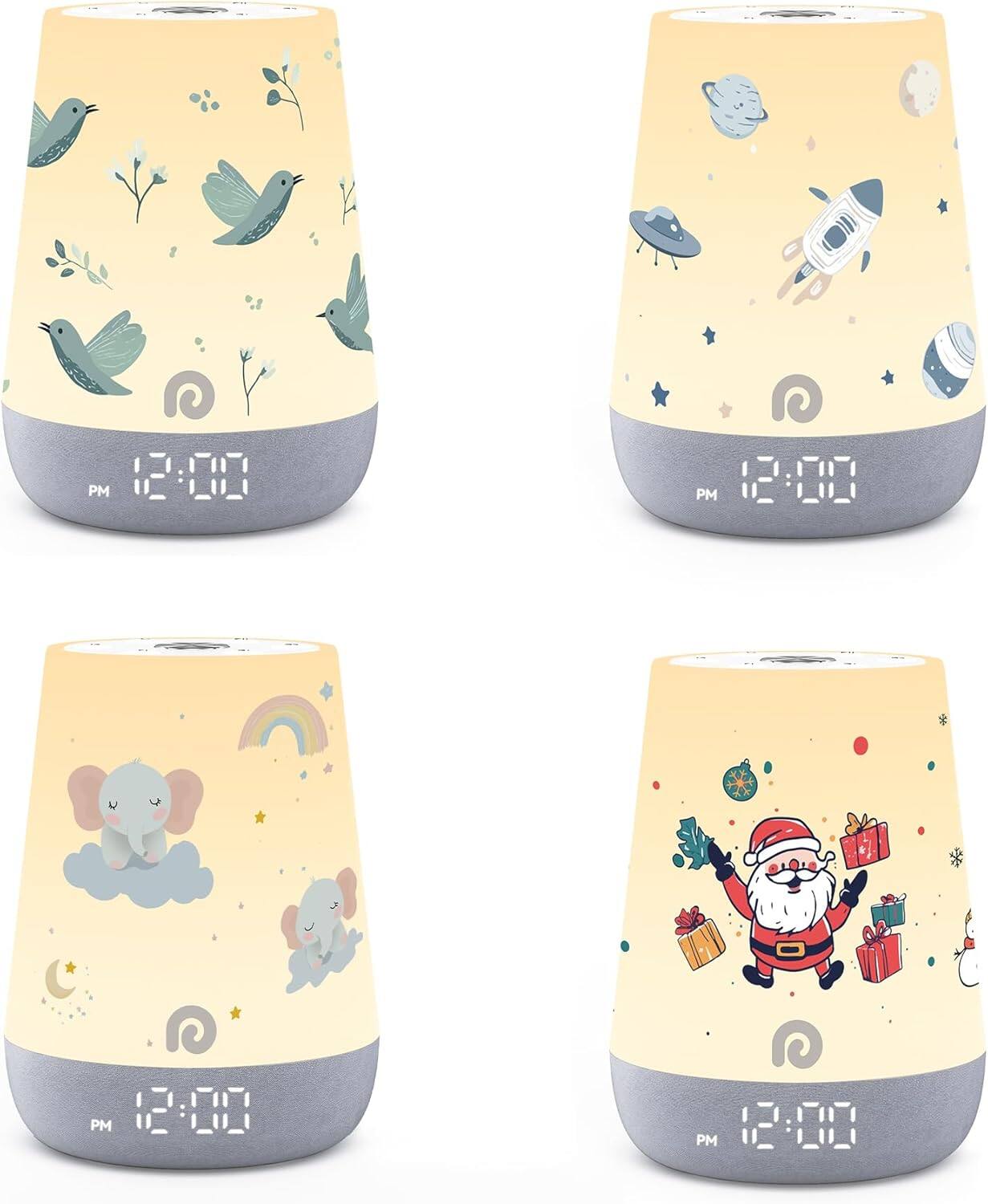 Stamp n Camp Dreamegg Sound Machine Baby White Noise With Night Light, Ok to Wake Alarm Clock ...