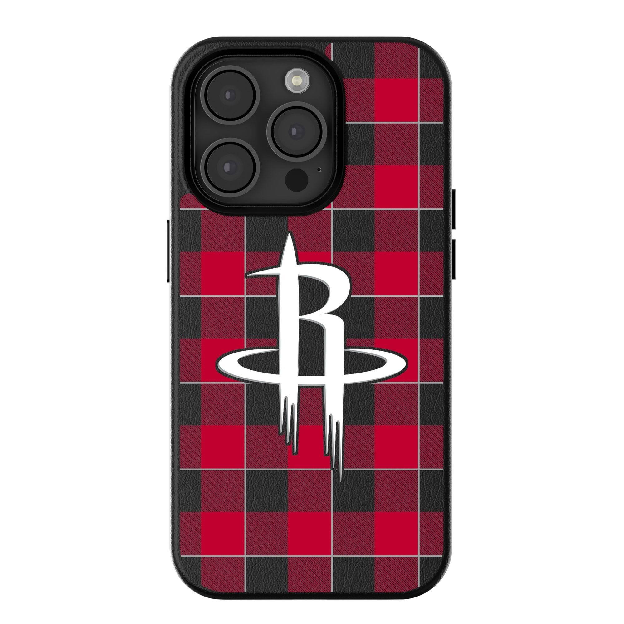 Keyscaper NBA Houston Rockets Plaid Magnetic Bump iPhone Case 16 Pro ...