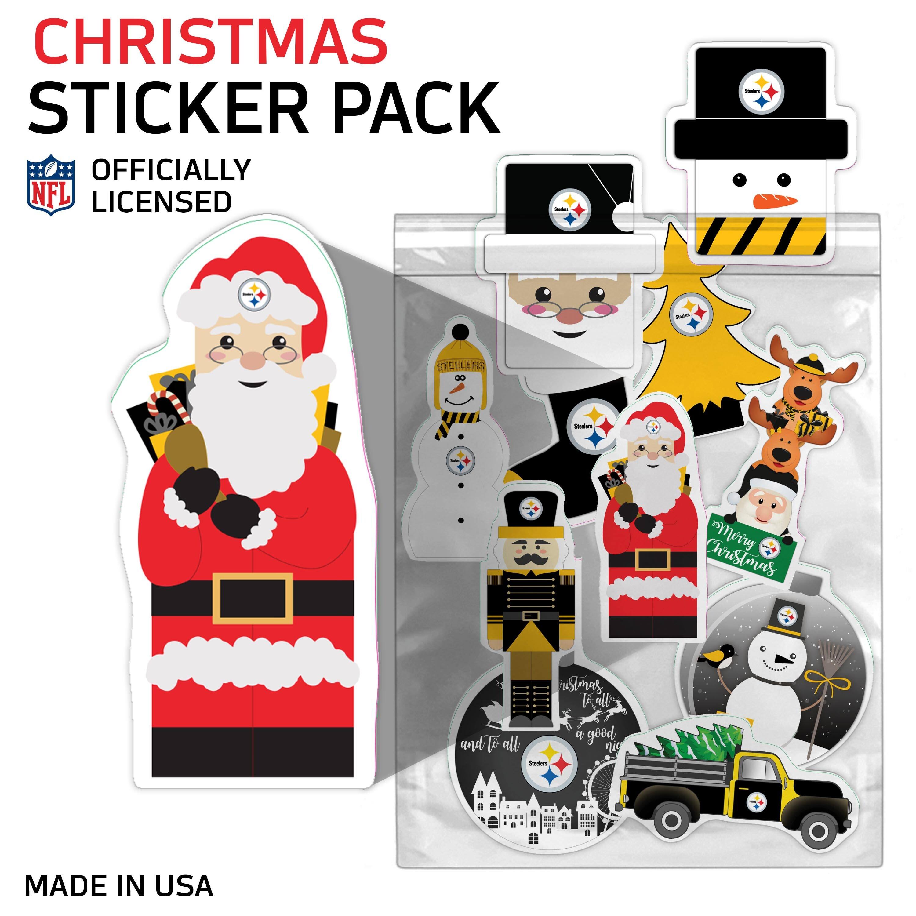 Fan Creations Pittsburgh Steelers Holiday Sticker Set Multicolor ...