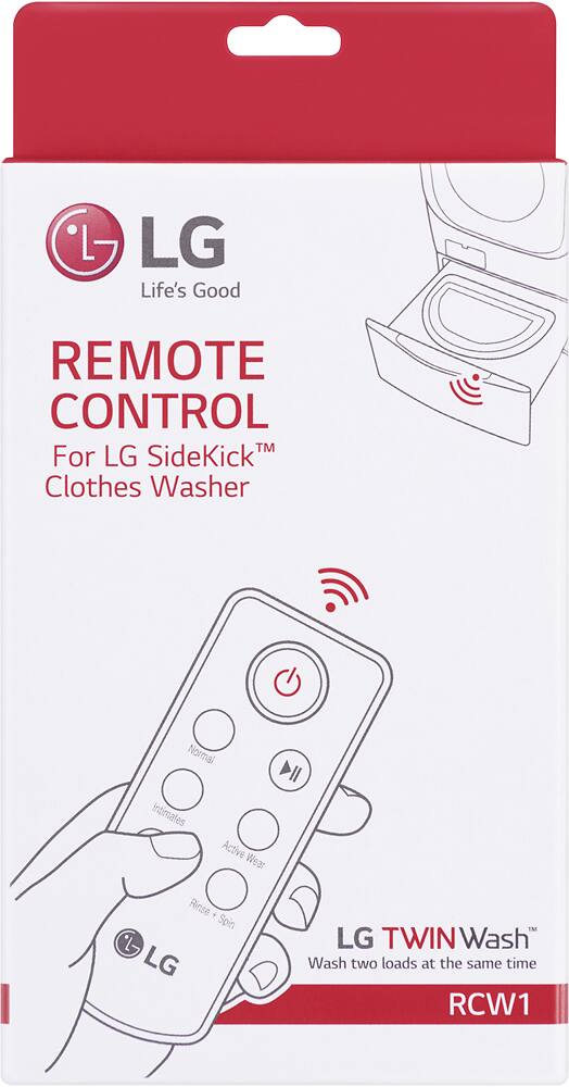 Best Buy: Magnetic Remote Control for Select LG Washers Black/Silver RCW1