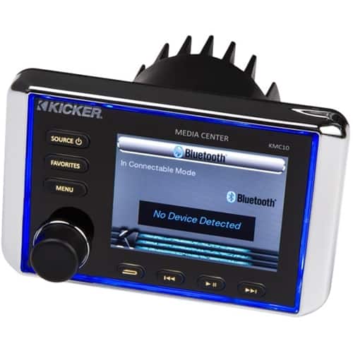 Best Buy: KICKER Apple® iPod®-Ready Marine In-Dash Receiver Silver ...