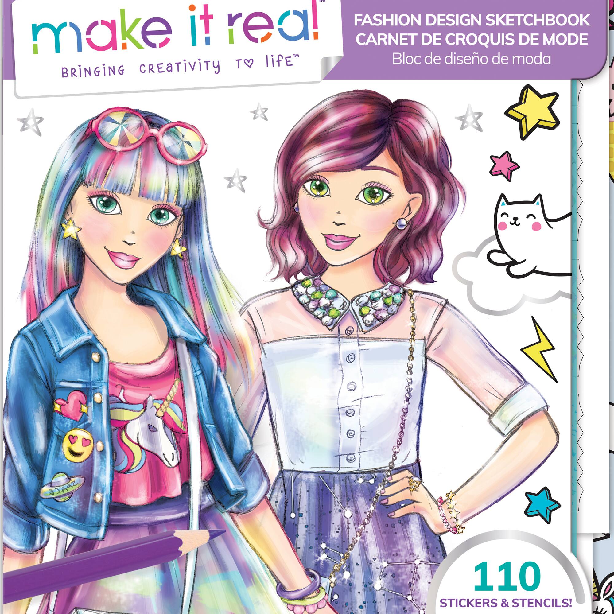 Make It Real Make It Real: Digital Dream Fashion Design Sketchbook ...