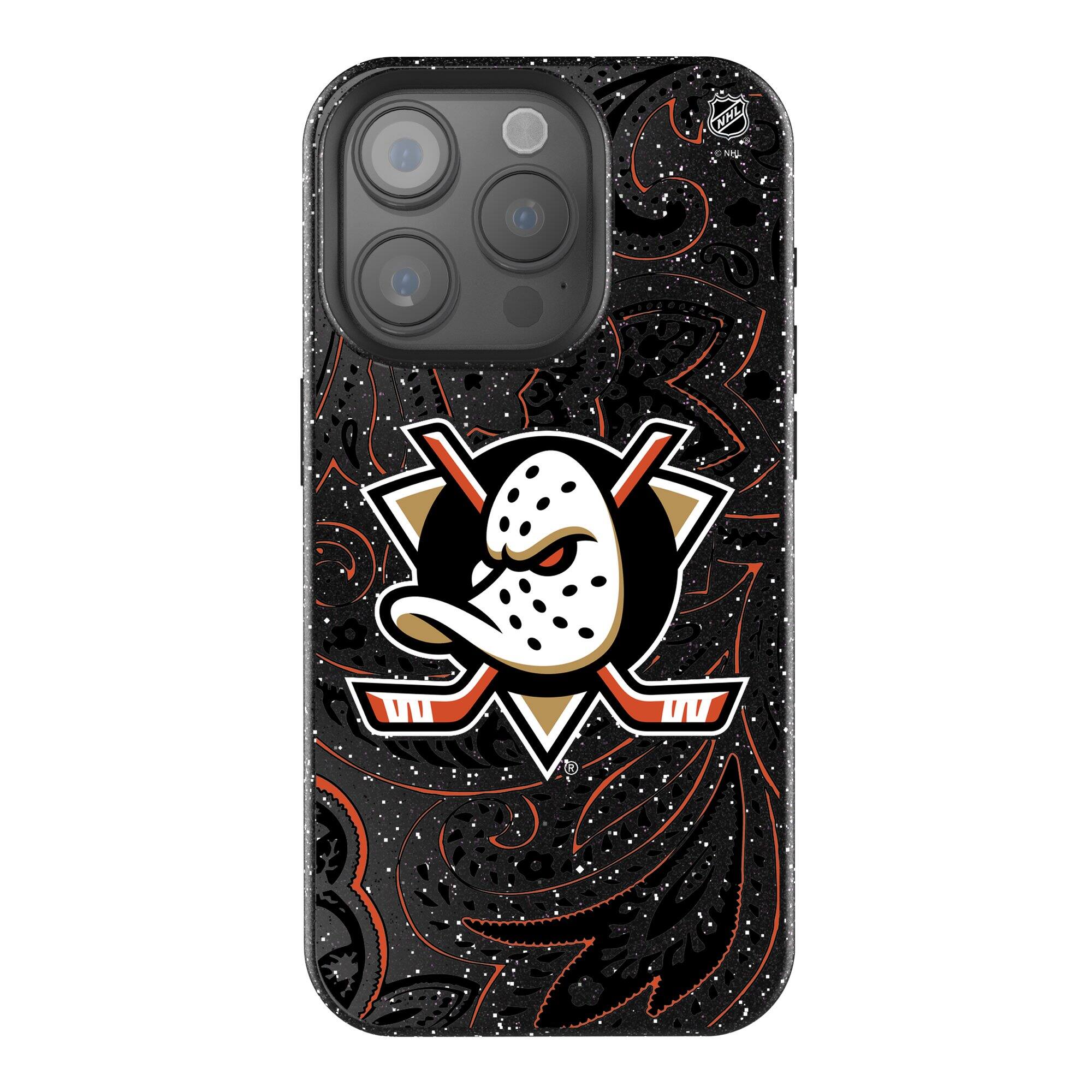 Keyscaper NHL Anaheim Ducks Paisley Bling iPhone Case 15 Pro Max Black ...