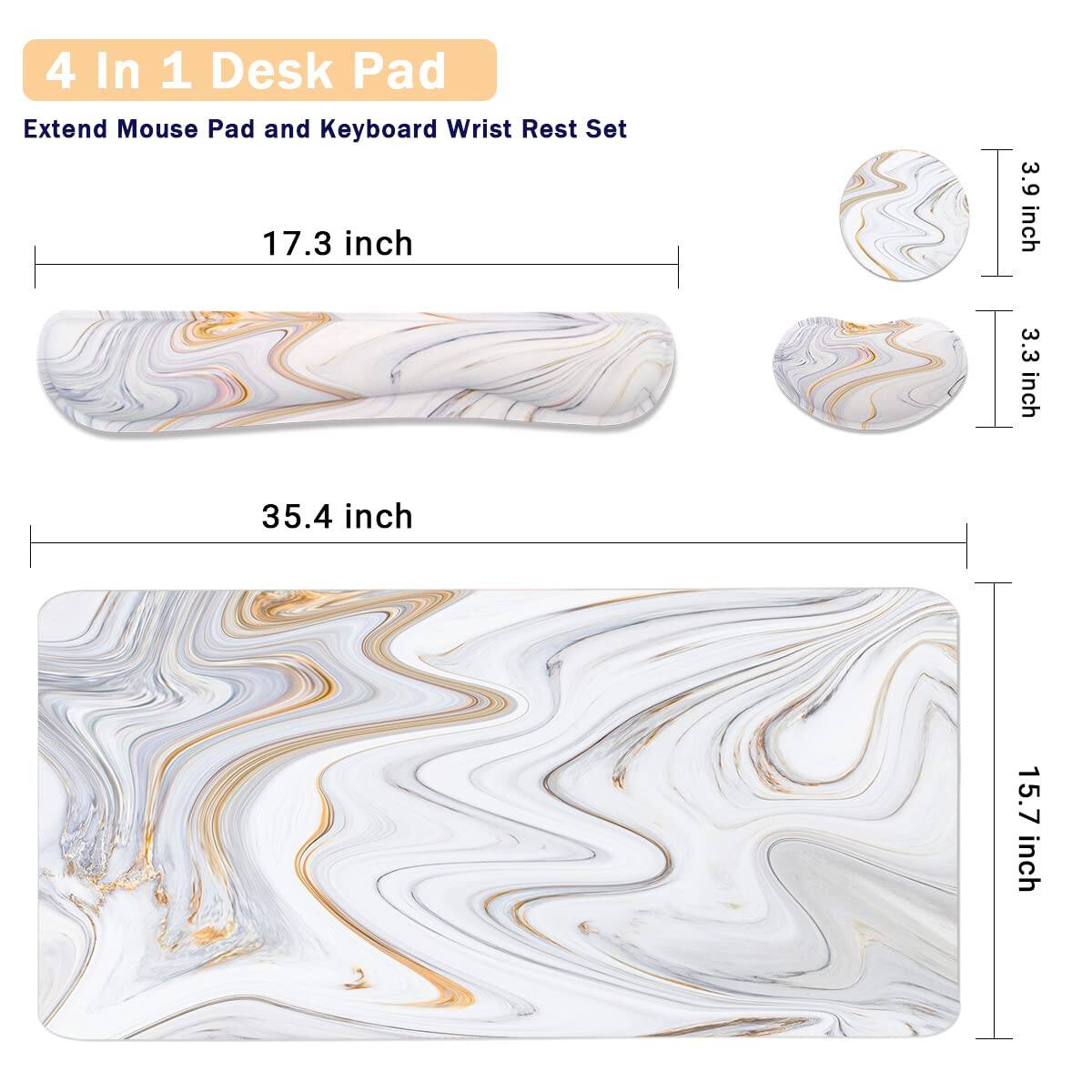 Comfort Essence 4 in 1 Large Gaming Mouse Pad Wrist Rest & Support ...