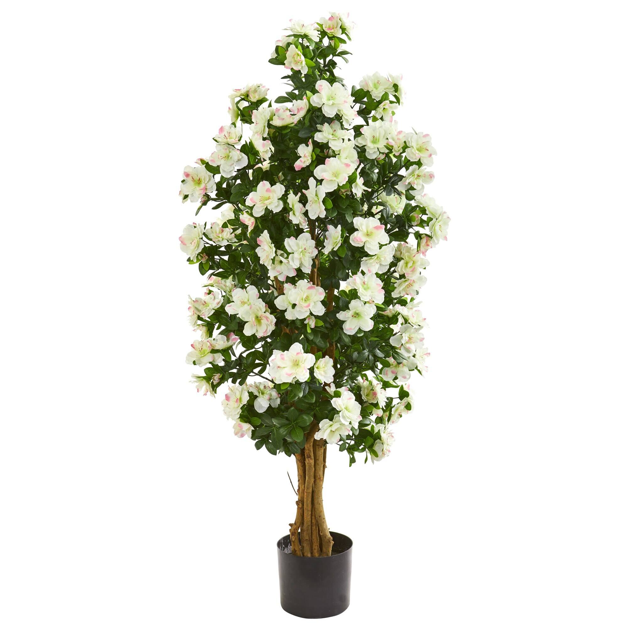 BreeBe 57" Azalea Artificial Tree Green 9111 - Best Buy