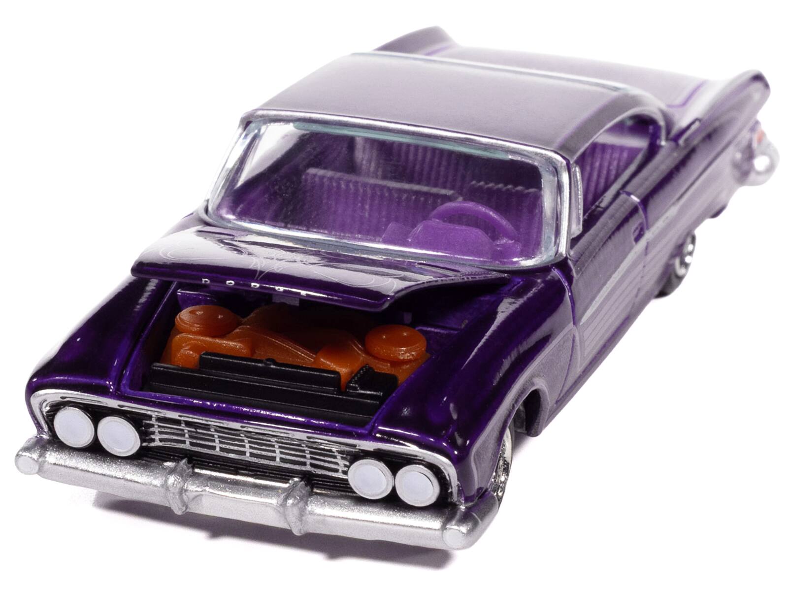 Autoworld 1961 Dodge Dart Phoenix Lowrider with Graphics and Purple ...