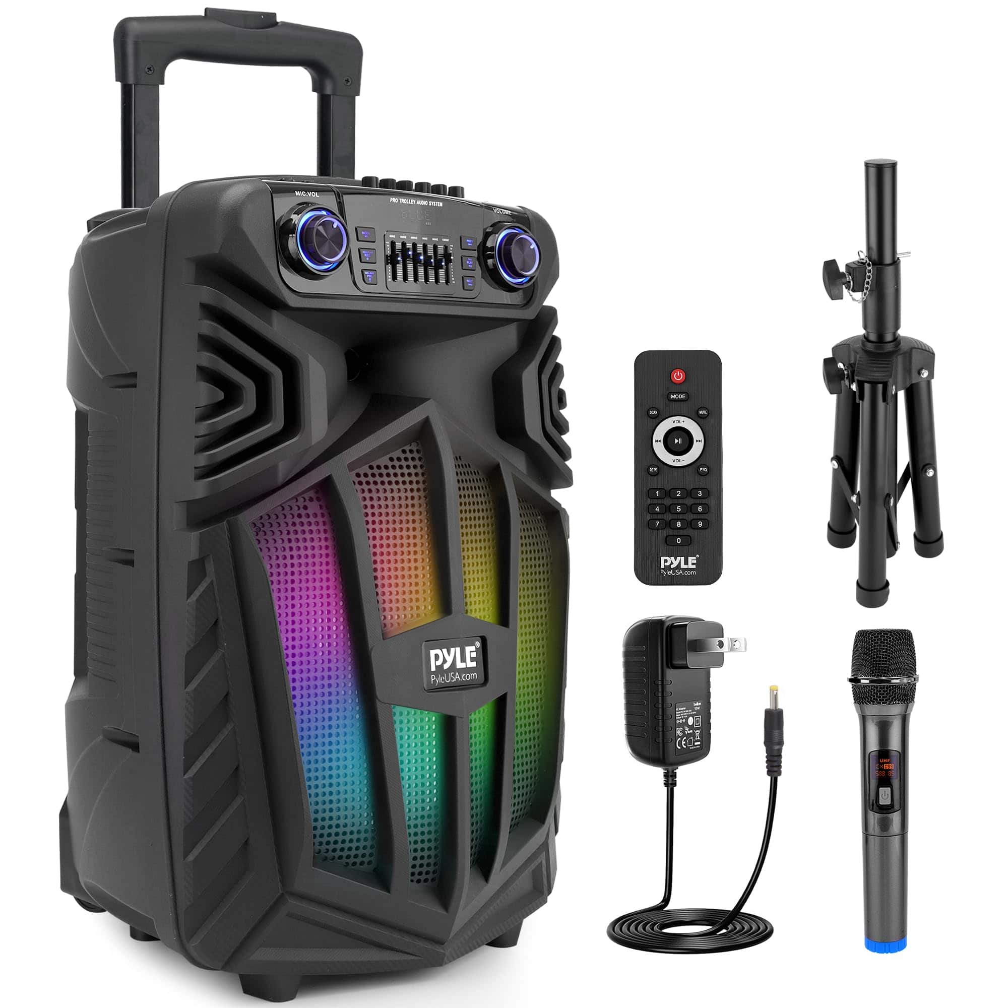 Pyle 1680W Portable Bluetooth PA Speaker - 15" - Black PPHP152NSM - buy ...