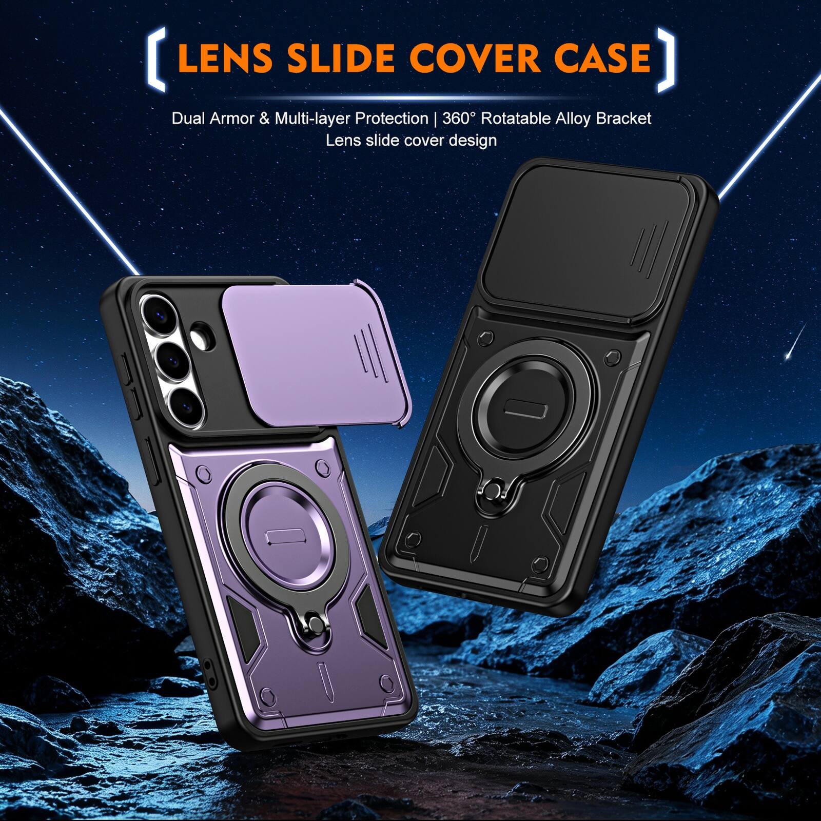 Dteck For Samsung Galaxy A56 Shockproof Ring Kickstand Drop Protection ...