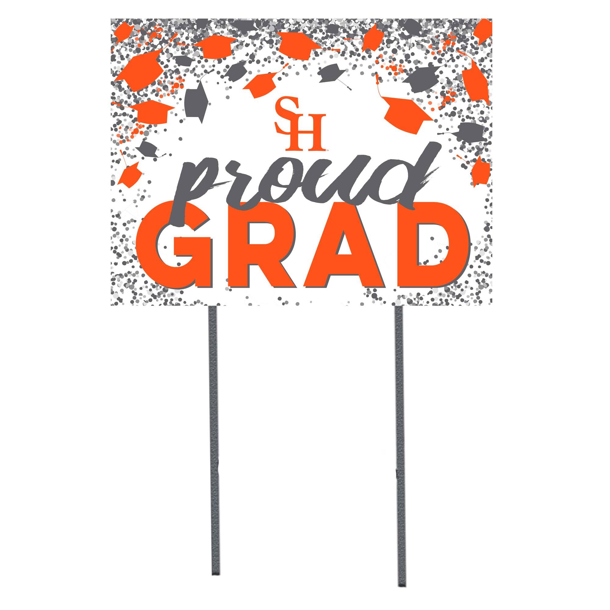 Jardine Sam Houston State Bearkats 18" x 24" Proud Grad Yard Sign White ...