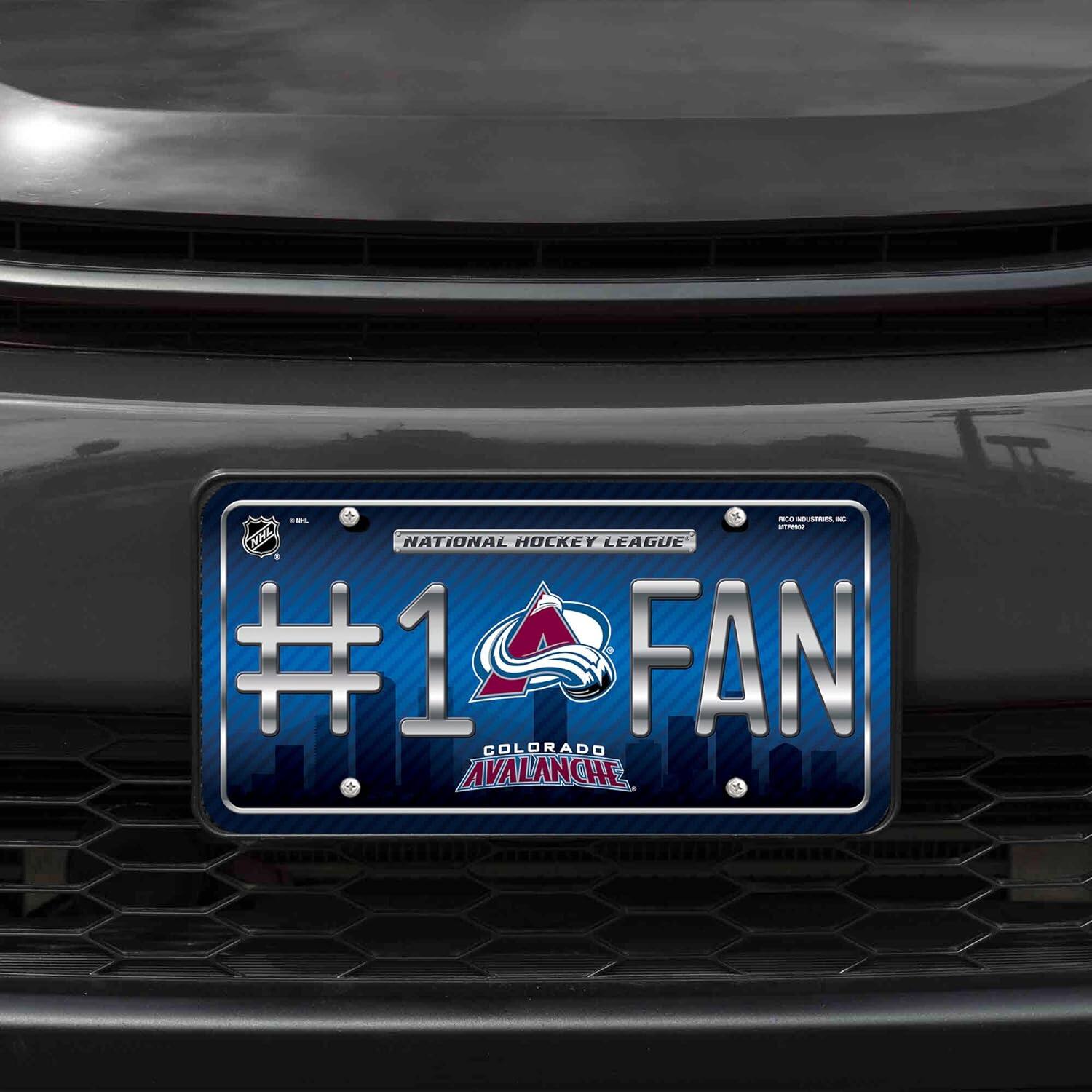 Rico Industries Colorado Avalanche #1 Fan Metal License Plate Tag ...