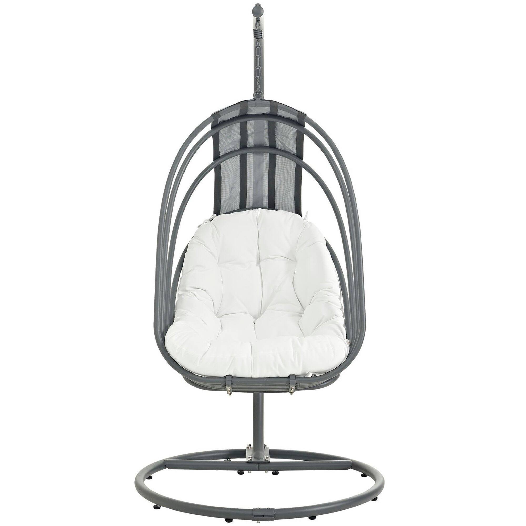 Whisk Outdoor Patio Swing Chair Without Stand by Modway White EEI-2656 ...