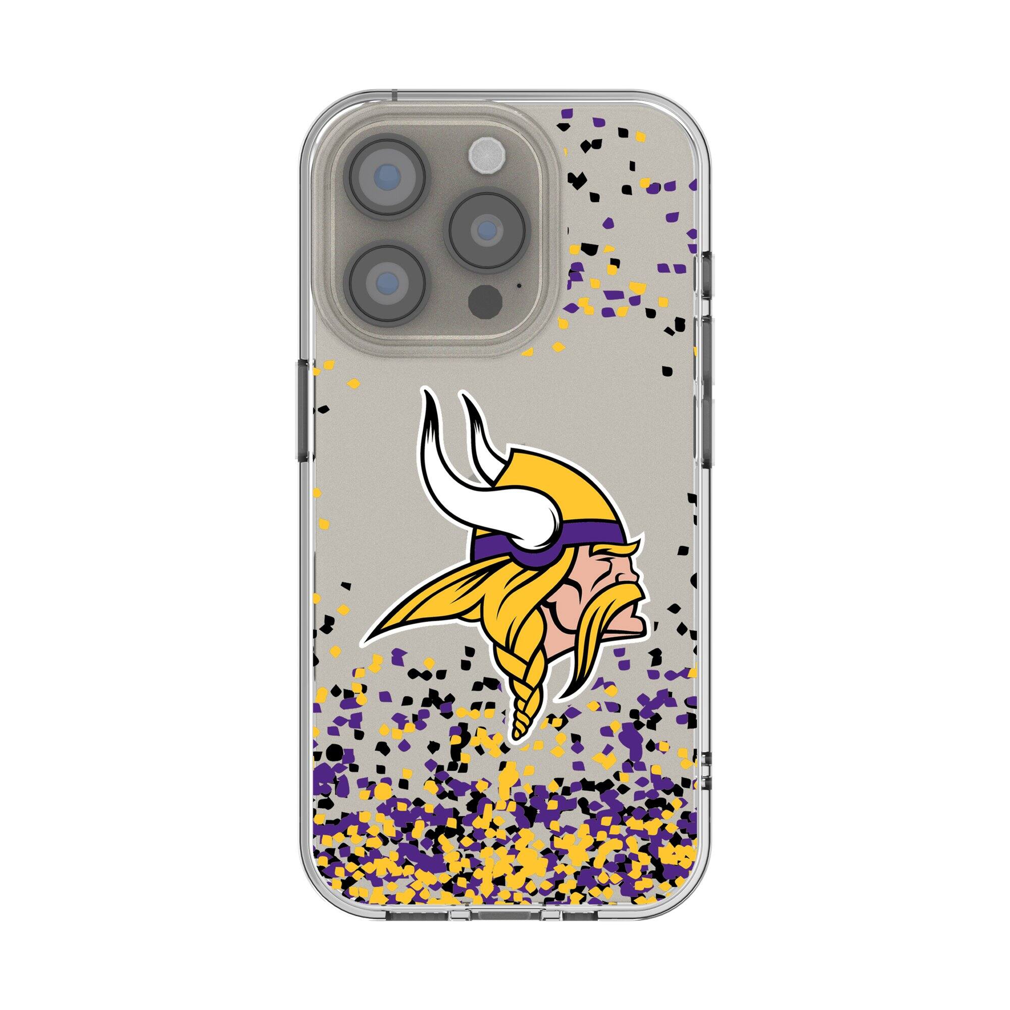 Keyscaper NFL Minnesota Vikings iPhone Clear Case with Confetti Design ...