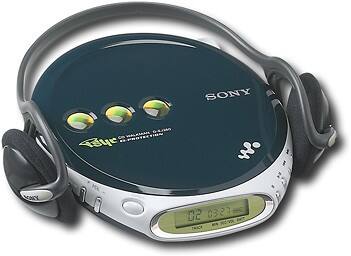 Best Buy: Sony Portable CD Player Blue DEJ360