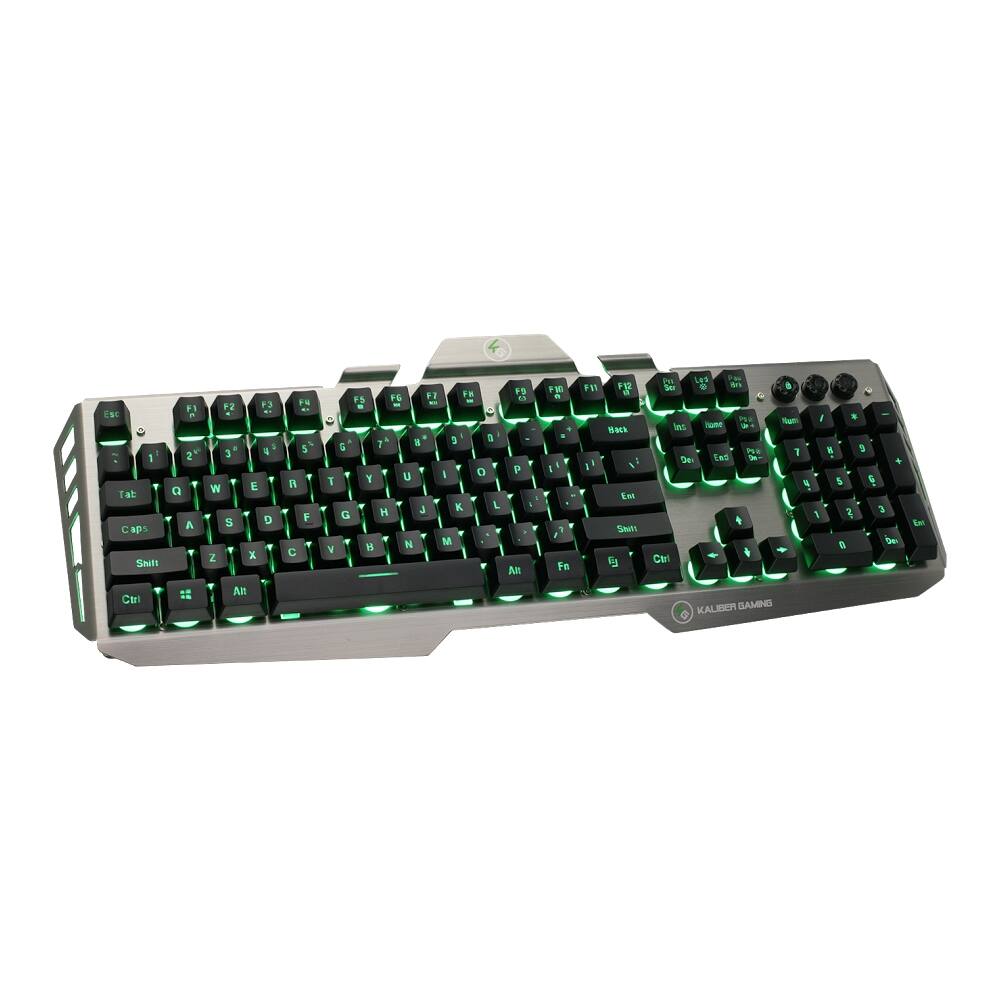 Best Buy: IOGEAR Kaliber Gaming HVER Gaming Keyboard Black/Gray GKB704L-BK
