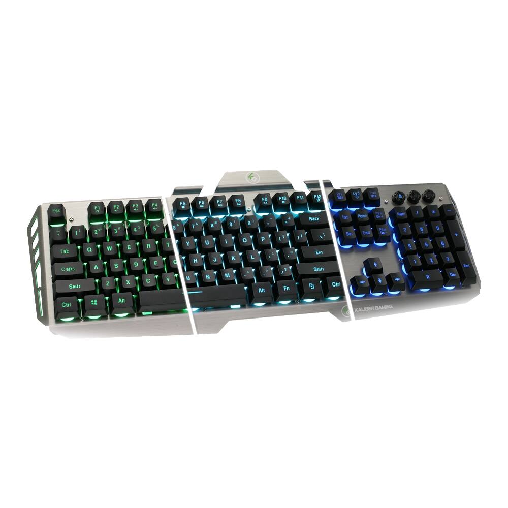 Best Buy: IOGEAR Kaliber Gaming HVER Gaming Keyboard Black/Gray GKB704L-BK