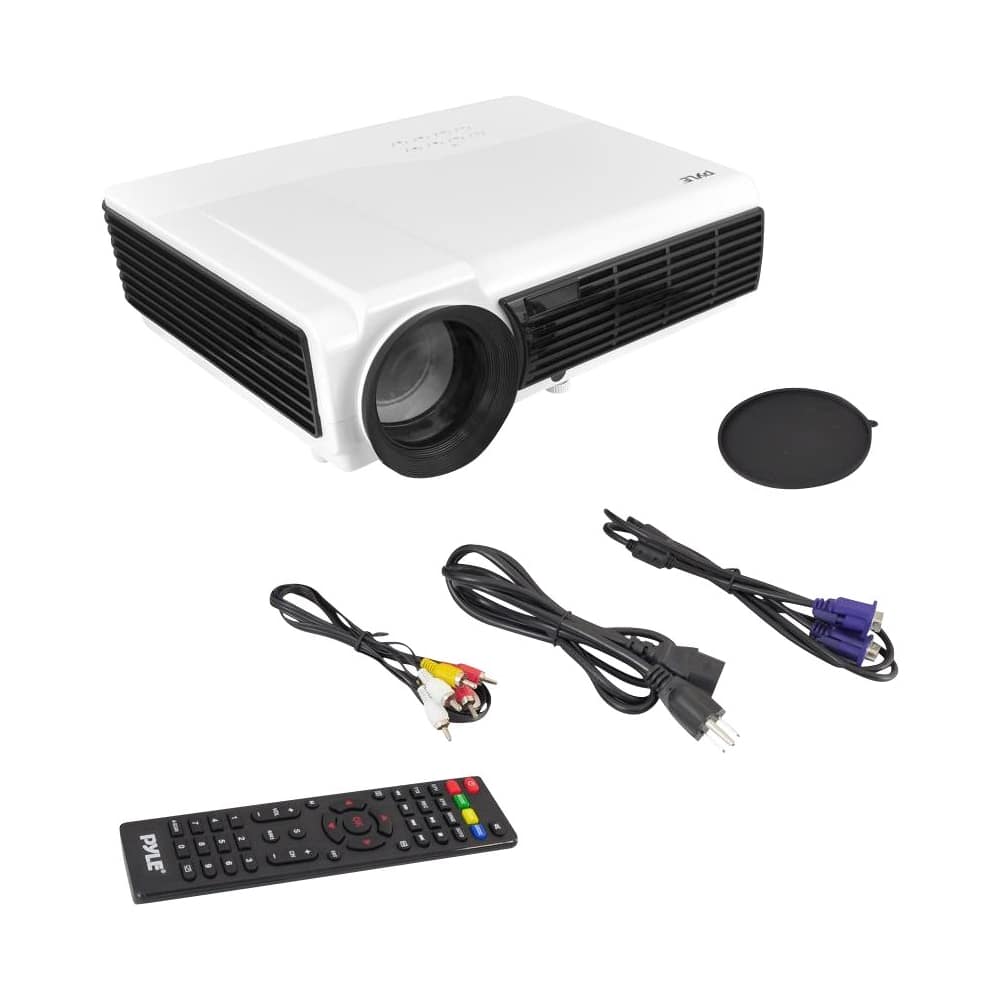 Best Buy: PYLE LCD Projector Silver/White PRJD903