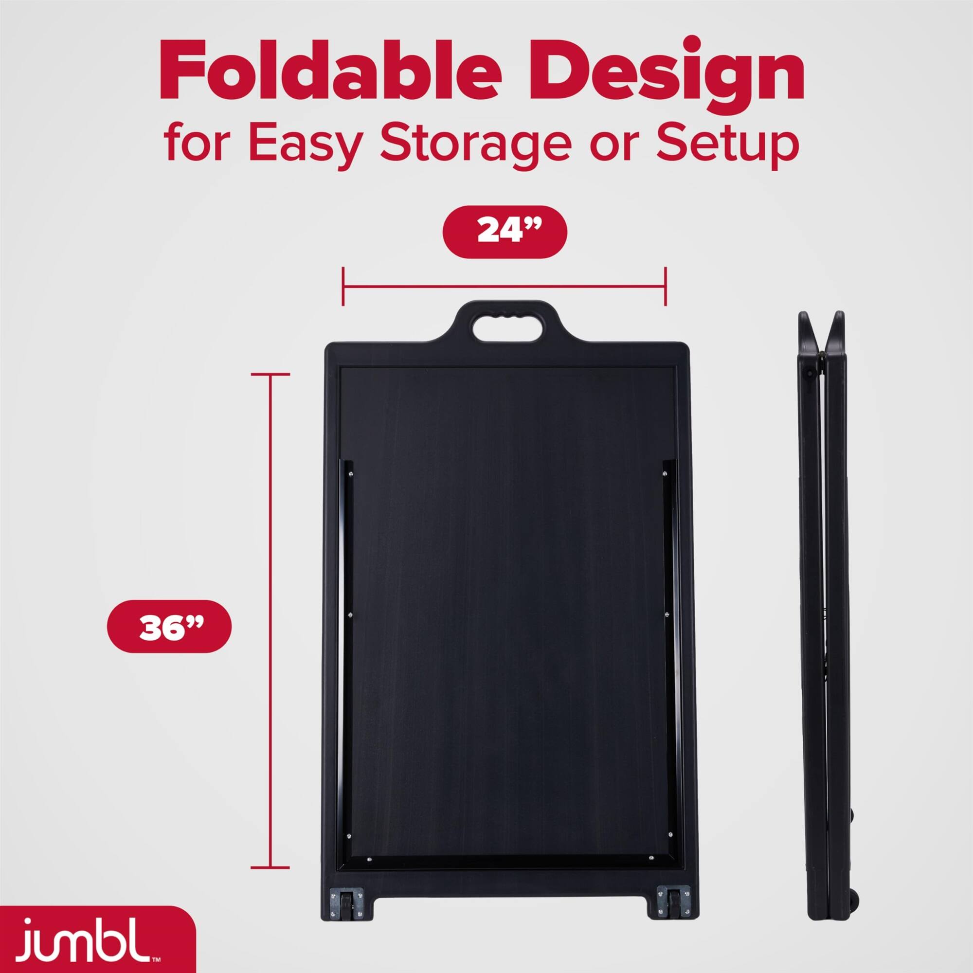 Jumbl 24" x 36" A Frame Signboard 2 Sided Sidewalk Sign W/Portable ...