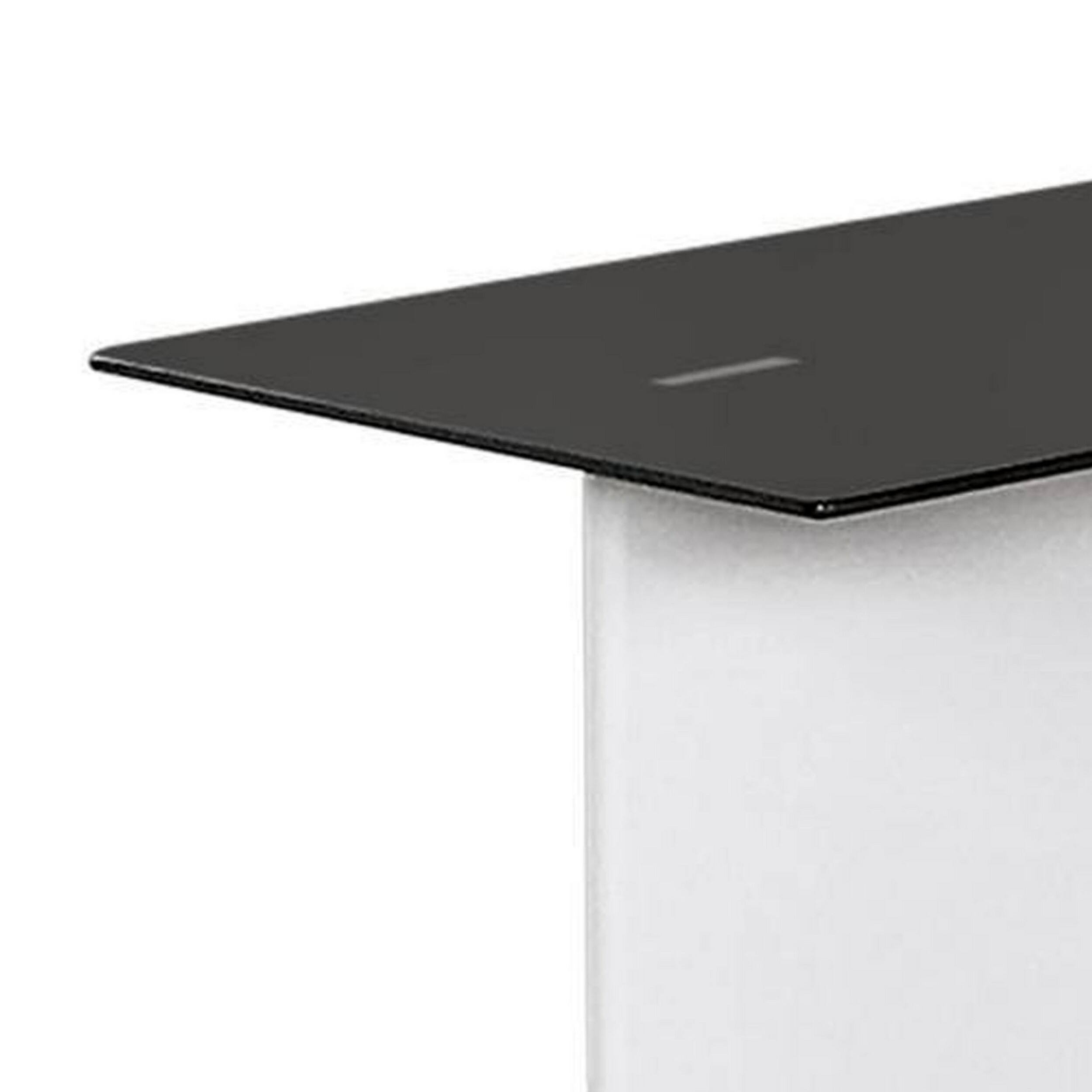 Manhattan Lane Liam 22 Inch Square Side End Table, White Wood, Pedestal ...