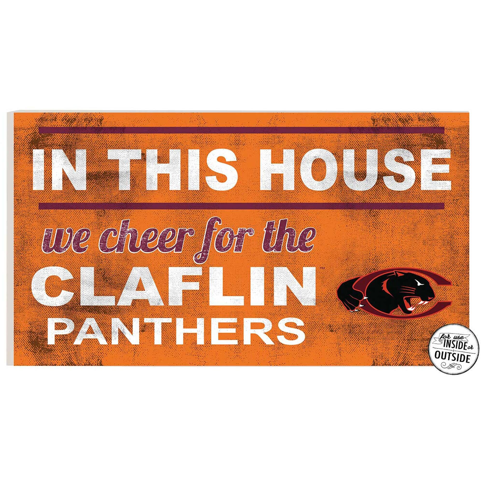 Jardine Claflin Panthers 11" x 20" Indoor/Outdoor In This House Sign ...