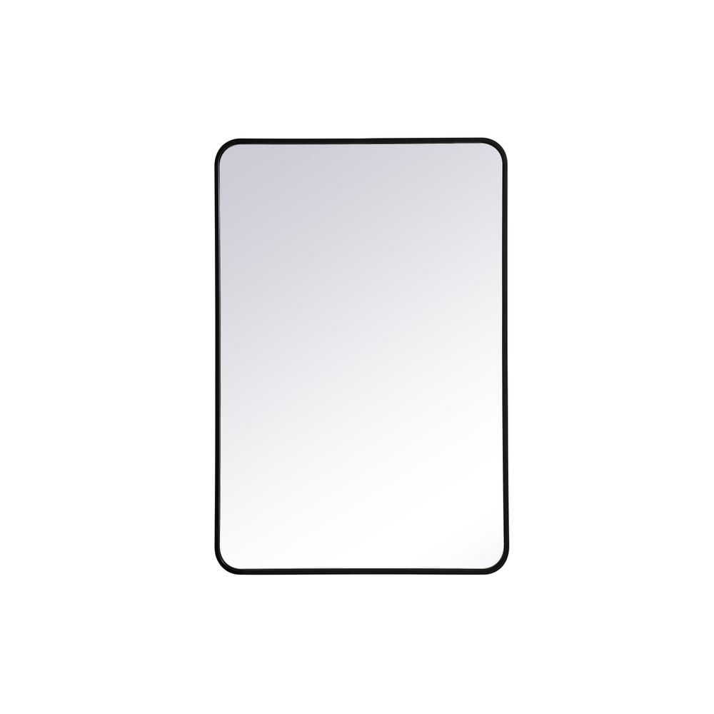 Back. Elegant Decor - Soft corner metal rectangular mirror 27x40 inch ...