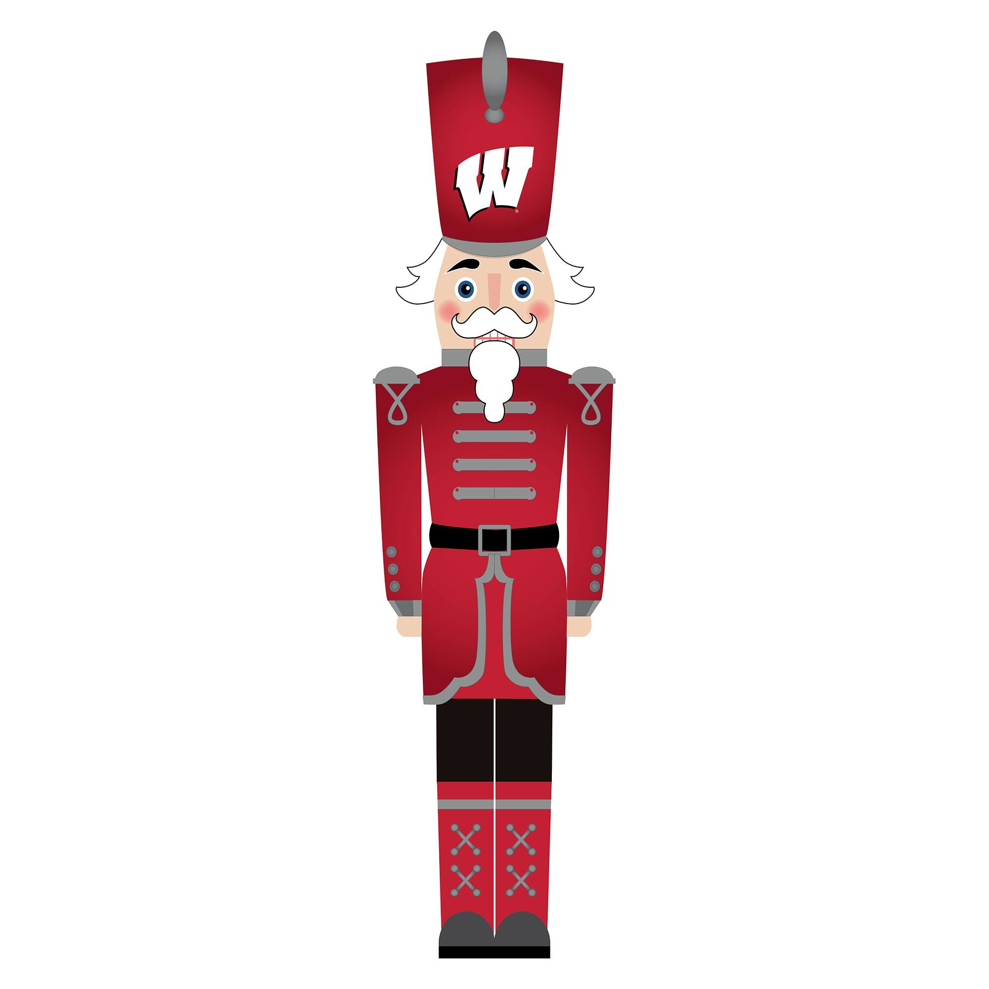 Fan Creations Wisconsin Badgers 46" Nutcracker Leaner Multicolor ...